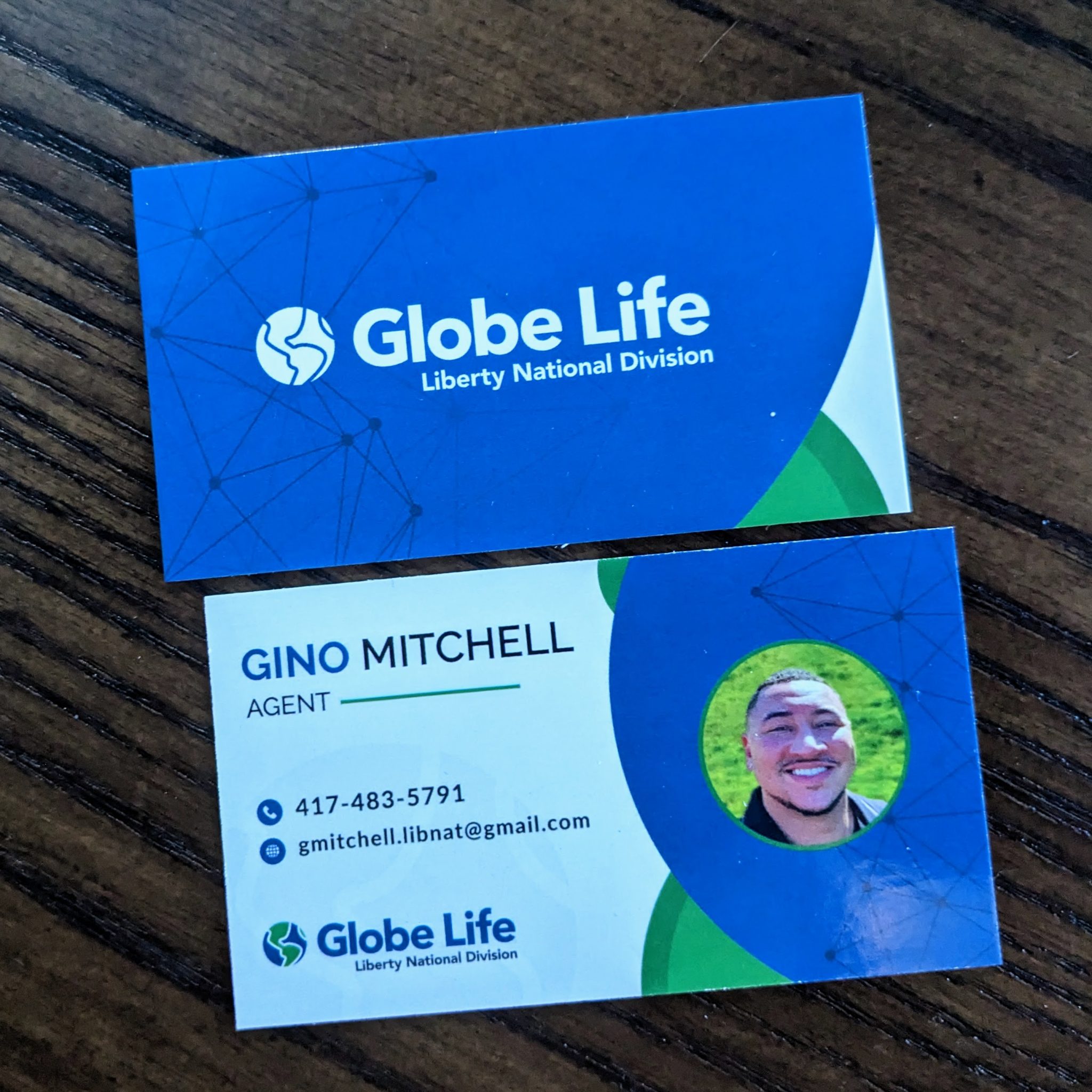 Globe Life Business Cards • netfishes
